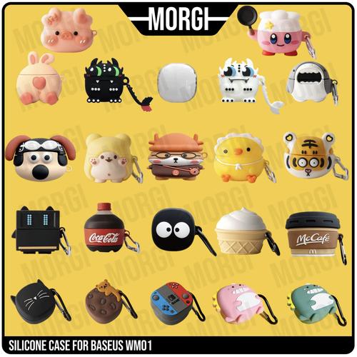 Jual Case Baseus WM01 Casing Encok Silikon TWS Karakter Lucu Soft WM 01 ...