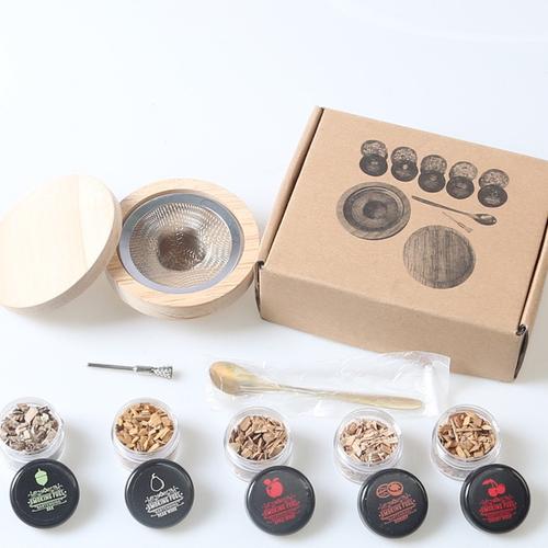 Jual Wooden Smoker Cocktail Smoke Top Asap Kayu Whiskey Whisky Bourbon ...