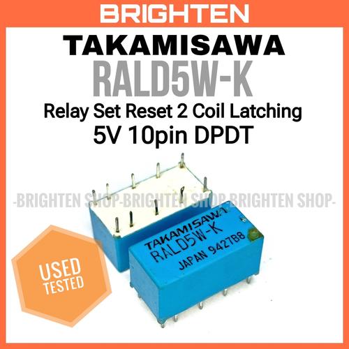 Jual TAKAMISAWA RALD5W-K Relay Set Reset 5V DC DPDT 10 pin Cabutan - Kota Bandung - BRIGHTEN ...