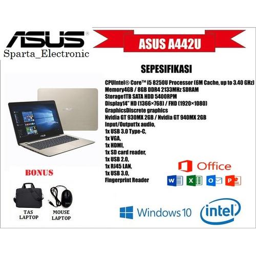 Promo Laptop Asus A442U Intel Core i5-gen8 | 2GB Nvidia | 4GB | 1TB ...
