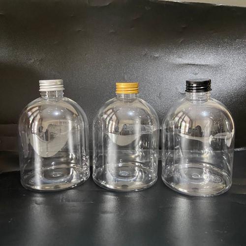 Jual Botol Ulir 500ml Oval Pendek Tutup Aluminium / Botol 500ml Apel ...