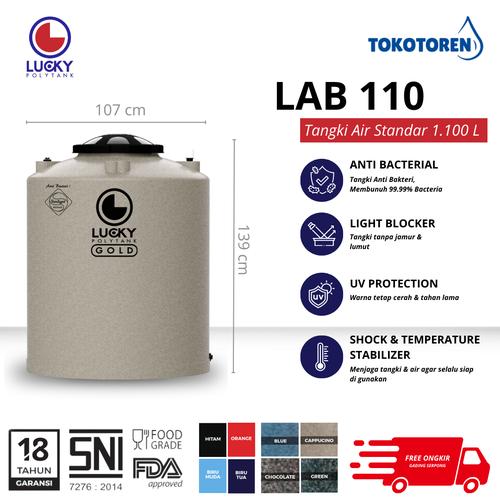 Jual Toren Air Lucky Polytank LAB 110 / 1100 Liter Garansi Resmi Free Kirim - Kab. Tangerang ...
