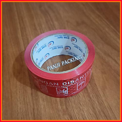 Jual Lakban Fragile Merah 48mm x 72Yard Solasi Pecah Belah - Kota ...