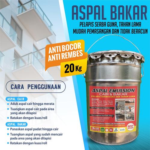 Jual ASPAL BAKAR 20 KG aspal waterproofing pelapis anti rembes dan ...