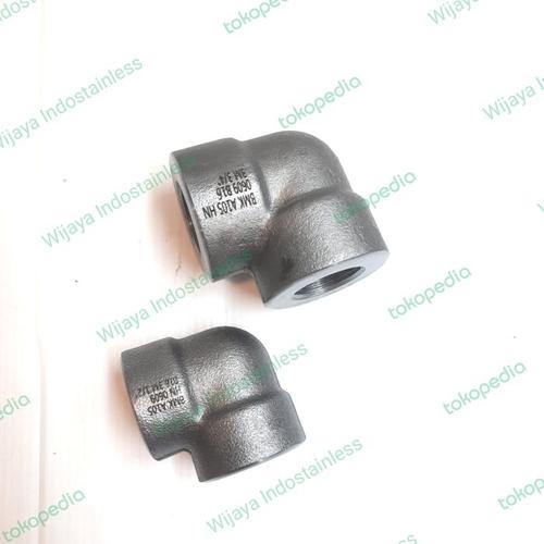 Jual Elbow Besi A105 Class 3000 Drat NPT 1/2" inch #3000 Carbon Steel ...