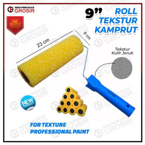Promo Kuas Roller Cat Tekstur Roll 9 In Texture Motif Kulit Jeruk ...