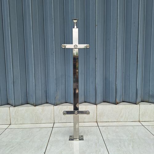 Jual TIANG RAILING TANGGA STAINLESS KACA/PAGAR MINIMALIS STAINLESS ...