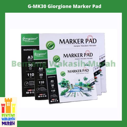 Jual G-MK30 Giorgione Marker Pad Drawing Book Paper A3/A4/A5 Kertas ...