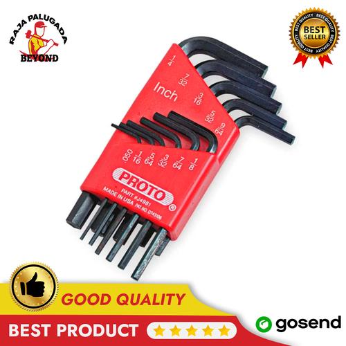 Jual Proto Kunci L 11 Pieces SET (J4981) / PROTO Hex Key Set Short ...
