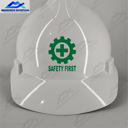 Jual stiker helm proyek safety first cutting sticker logo k3 safety ...