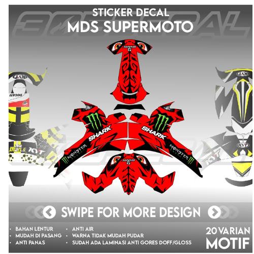 Jual Sticker Decal Helm MDS SUPERMOTO Part 1| Decal sticker | Decal ...