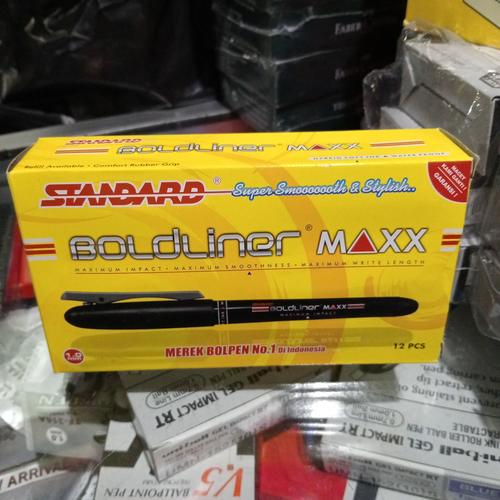 Jual Standard Pen Pulpen BoldLiner Maxx 1.0 Isi 12 pulpen Ballpoint ...