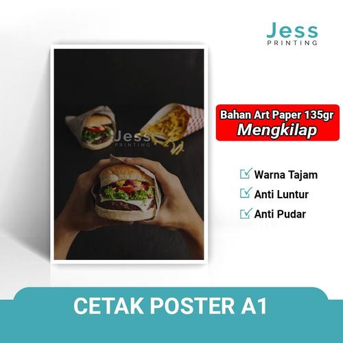 Jual Print Cetak Poster Besar Ukuran A1 Bahan Art Paper 135gsm Warna ...