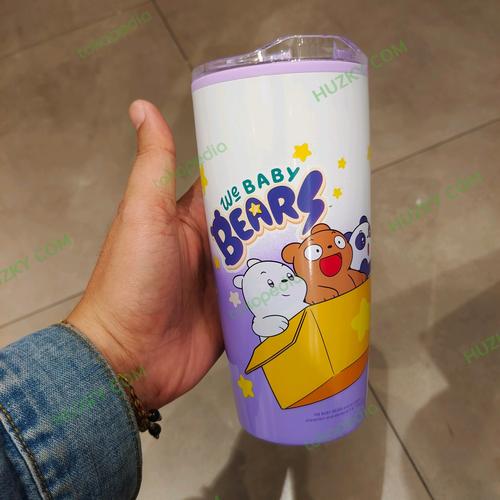 Jual MINISO Botol Minum Tumbler Plastik We Baby Bears Collection (500ml ...