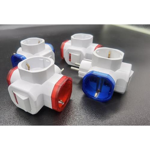 Jual Steker T Multi Dutron Colokan 3 Lubang Switch Steker Arde Dutron ...