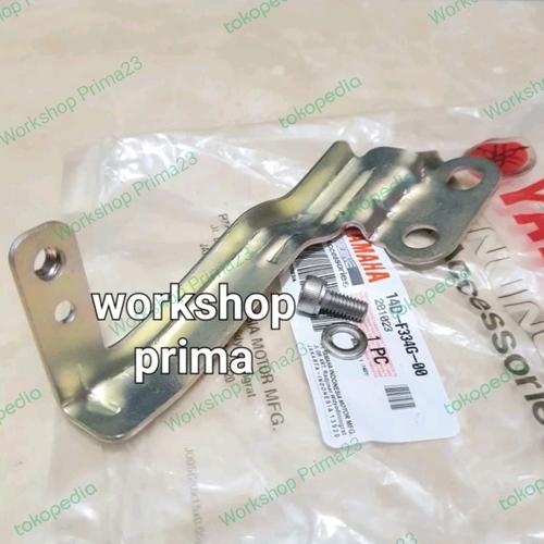 Jual besi breket 14D pegangan kabel selang tali rem depan cakram mio ...