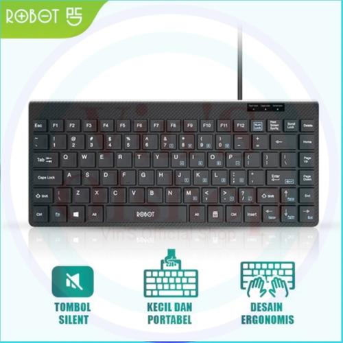 Jual Keyboard Kabel Robot RK 10/ Mini Wired Keyboard Robot RK10 ...