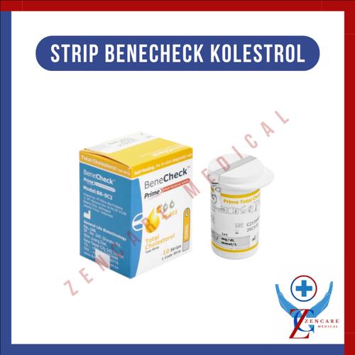 Jual Strip BeneCheck Kolestrol / Alat Ukur Kolestrol Sebotol Isi 10 Pcs ...