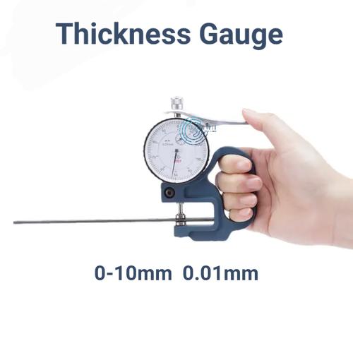 Jual 0-10mm Thickness Gauge Dial Micrometer Alat Ukur Test Ketebalan ...