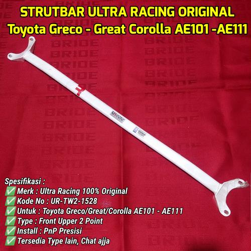 Jual Front Strutbar Toyota Great Corolla AE101 AE111 Original Ultra ...