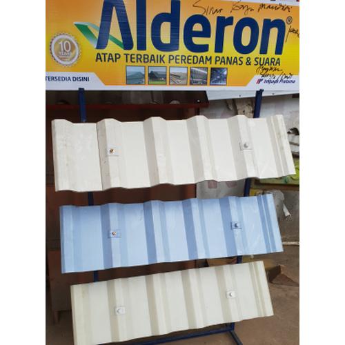 Jual Atap UPVC Alderon10 mm LEBAR EF 830. setengah meter WARNA PUTIH ...