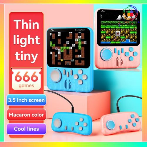 Jual Console Game Box G7 666 in 1 Portable Game Player Classic 2 Player ...