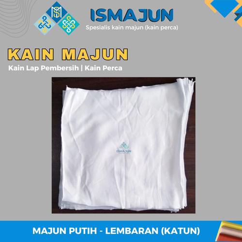 Jual (500 gr) Kain Majun Putih (Katun) - Lembaran | Majun Super | Majun ...