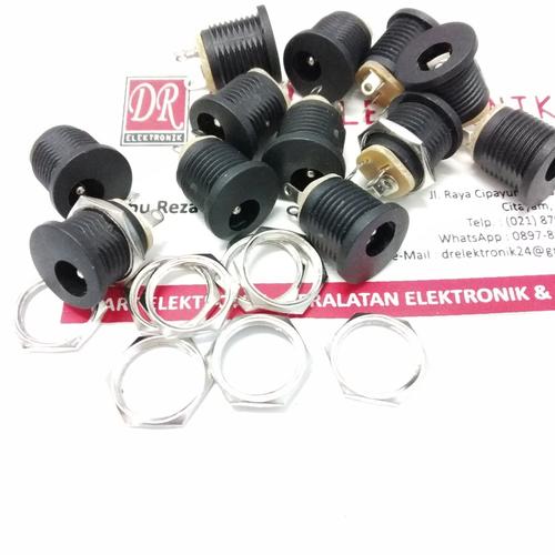 Jual Soket Socket Drat PVC DC female cewek Bulat jack power konektor ...