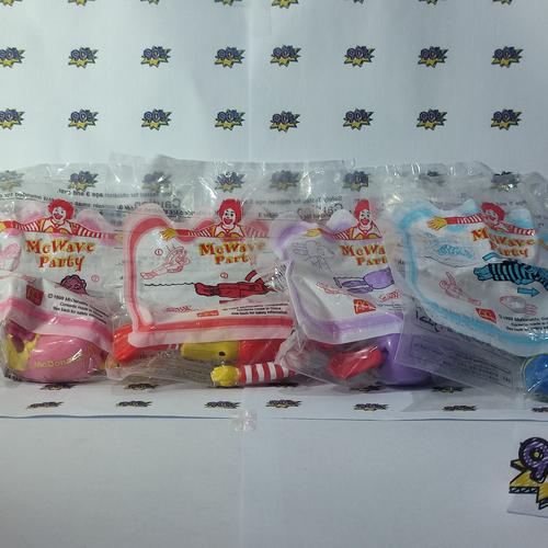 Jual Happy Meal "McWave Party" 1999 McD Toys Complete set NEW and ...