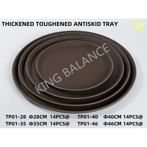 Jual Tray bulat restaurant anti slip nampan karet standard hotel - 35cm ...