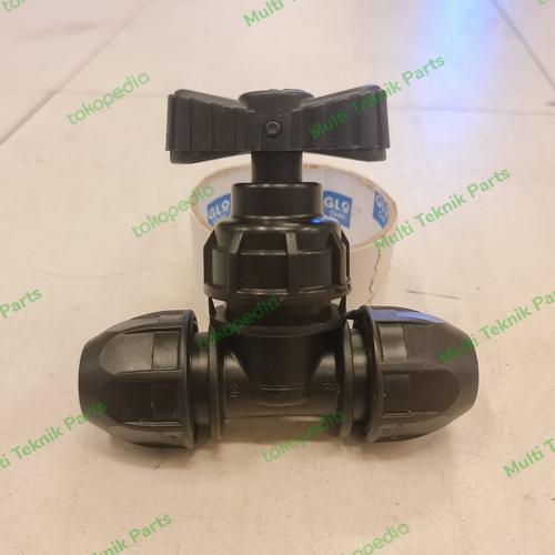 Jual Stop Tap Compression HDPE 20 mm / Stop Kran / Ball Valve HDPE ...