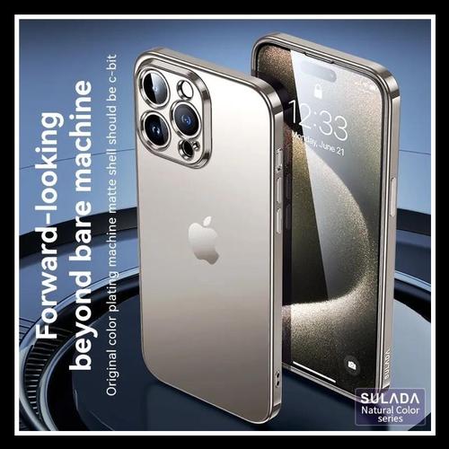 Jual Iphone 15 / Pro /Plus /Pro Max Sulada Matte Plating Original Soft ...