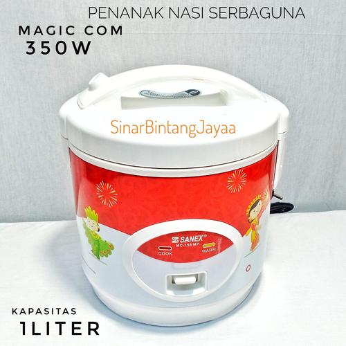 Jual SANEX Magic Com Mini 1 Liter MC158 3in1 Rice Cooker Mini SANEX 1L ...