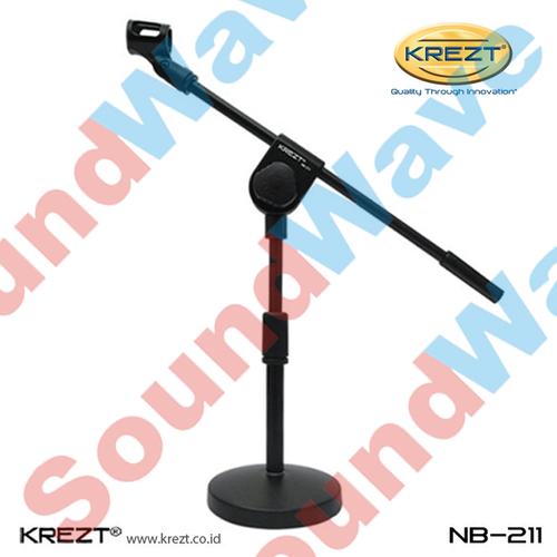 Jual KREZT NB 211 STAND MIC PENDEK MICROPHONE TIANG MIKROFON BOTTOM ...