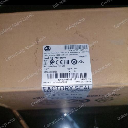 Jual ALLEN-BRADLEY PLC MICROLOGIX 1400 32 POINT CONTROLLER 1766-L32BXB ...