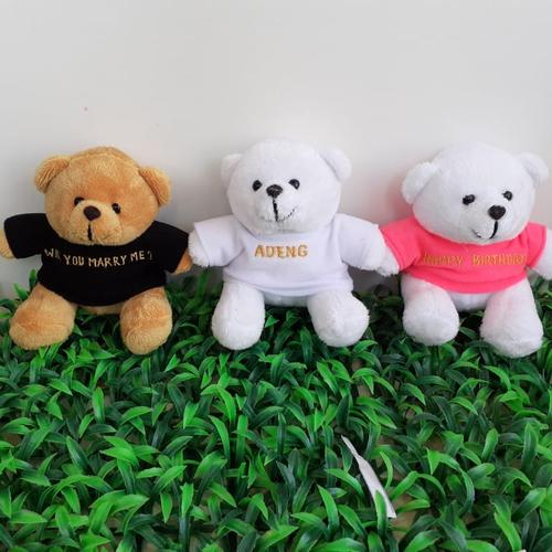 Jual Custom Sablon Bordir Boneka 12-13 cm / Free Desain Tulisan Logo ...