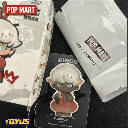 Jual Pop Mart - Dimoo Retro Series Badge Flamingo Pin - Popmart ...