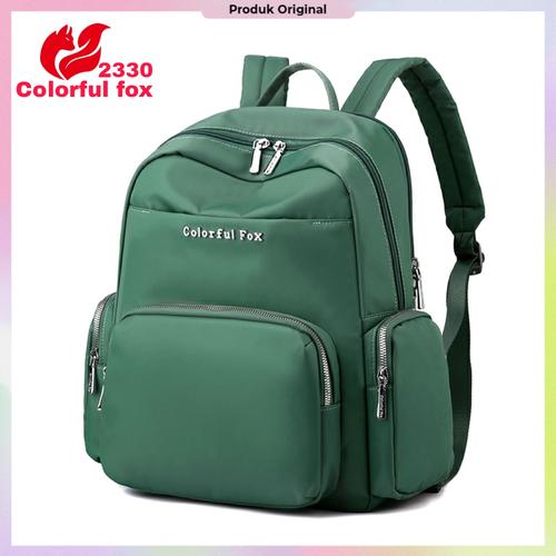 Jual Tas original - Ransel colorful fox 2330 nilon waterproof muat 14in ...