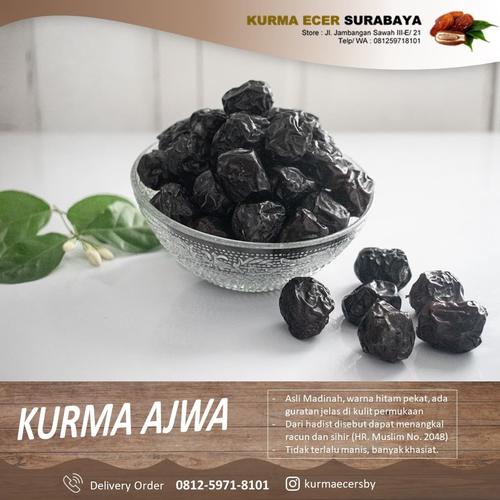 Jual Kurma Ajwa Grade A - 300 gr Kemasan Food Box - Kurma Ajwa 300 gr ...
