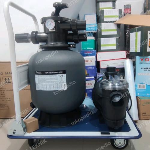 Jual Mesin Vacuum Kolam Renang MC 100 1Hp Filter16"+Troli Pasir 25kg ...