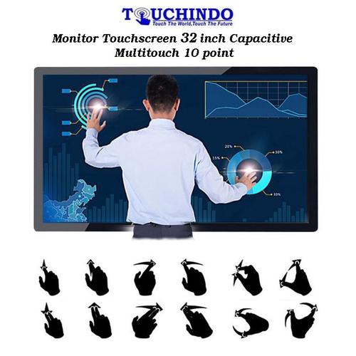 Promo Monitor Touchscreen 32 INCH Touchindo Capative Multitouch 10 ...