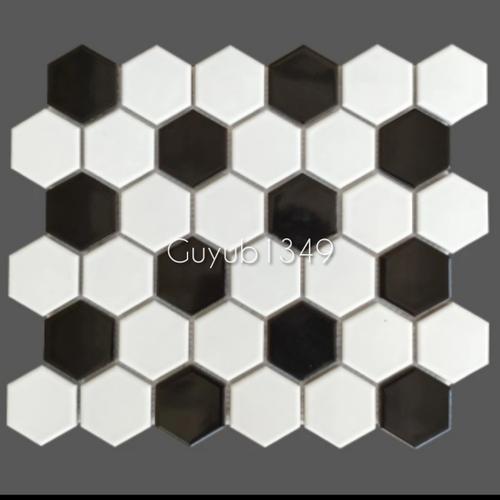 Jual Mosaic BackSplash Merek SinGres Type Obsidian Hexagonal - Kota ...