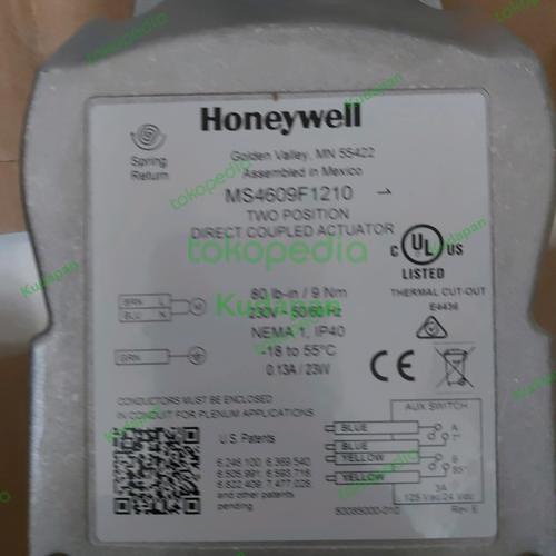 Jual MS4609F1210 MOTORIZED DAMPER ACTUATOR SPRING RETURN HONEYWELL ...