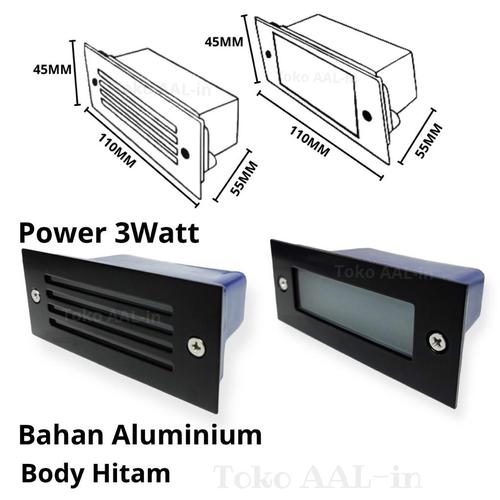 Jual Lampu Tanam Tangga LED Persegi Panjang 3Watt 3000K IP65 - Jakarta ...