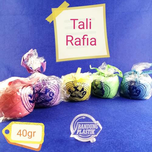 Jual Tali Rafia Kecil Warna / Rapia Plastik Mini 40gr / 30m / Pilih ...
