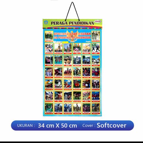 Jual Poster Peraga Pendidikan : Upacara Adat Daerah 38 Provinsi (GK 2 ...
