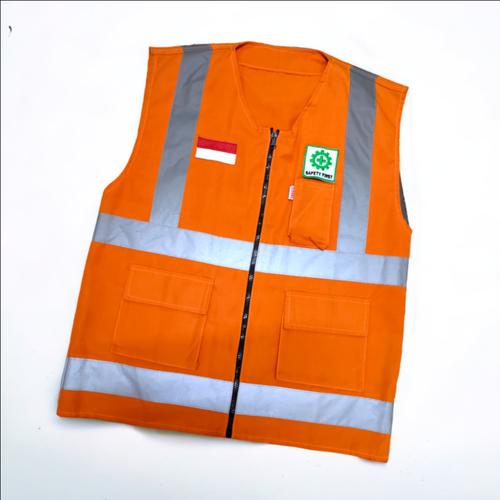Jual Rompi proyek safety drill / rompi safety drill lengkap logo ...