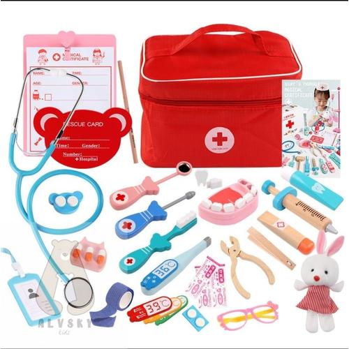 Jual MAINAN EDUKASI DOKTER DOKTERAN / DENTAL WOODEN SET TOY ...