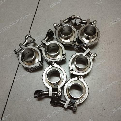 Jual Clamp Ferrule Set Sanitary SS304 DIA 2" inch gasket Ferrule ...