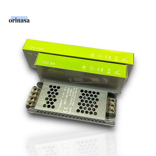 Jual Adaptor Trafo Vacolux LED Power Supply Slim 12V 5A 10A 16.7A - 12V ...